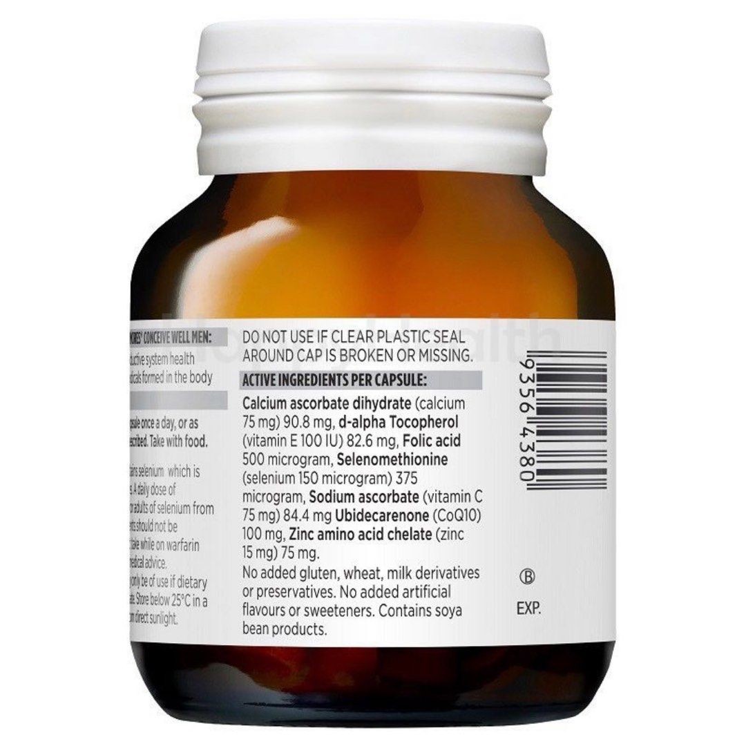 Blackmores Conceive Well Men, Health & Nutrition, Health Supplements ...