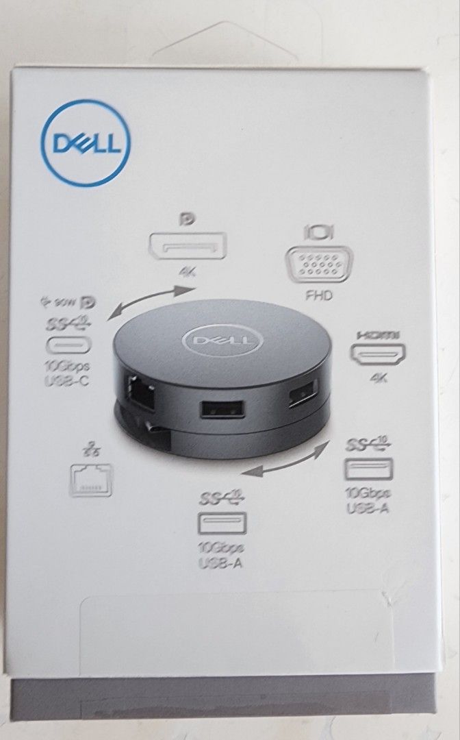 BNIB Dell 7-1 usb-c multiport adapter, Computers & Tech, Parts ...