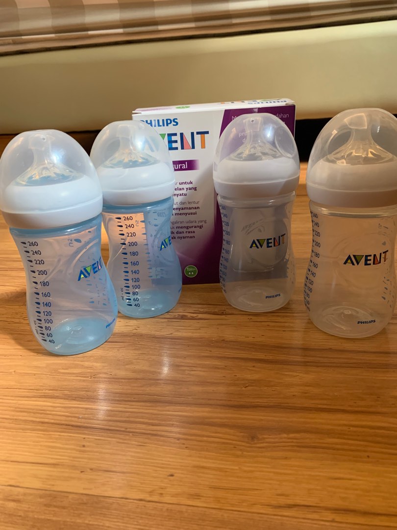 Botol Susu Philips Avent Natural 260ml Milk Bottle - Fast Flow Teat 6m ...