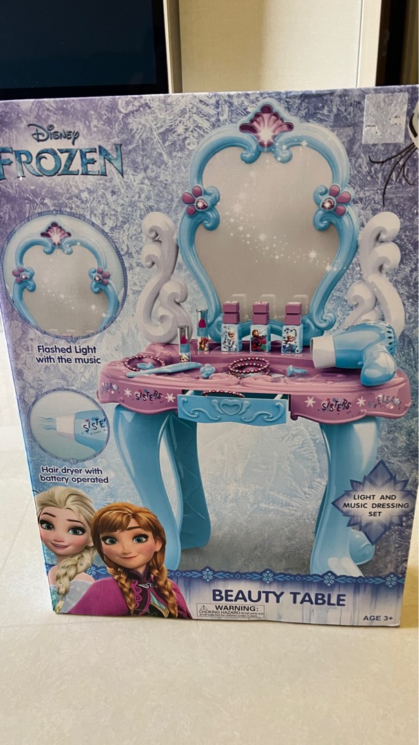 Brand new Frozen beauty table, Hobbies & Toys, Toys & Games on Carousell