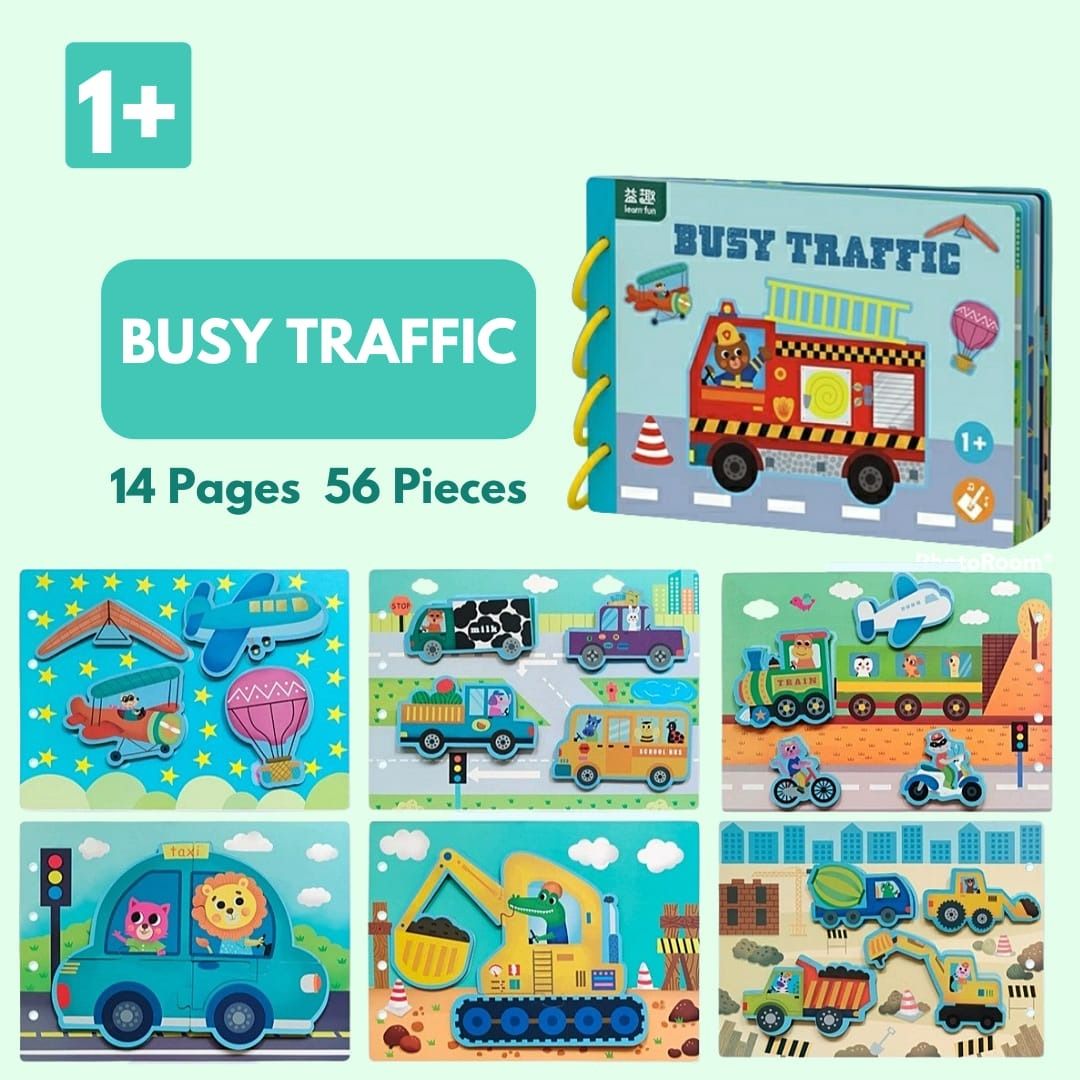 Busy book Children Kids Education Quiet book puzzle activity Home based ...