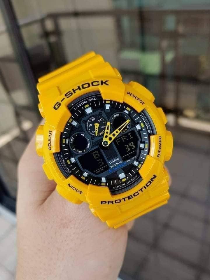 Casio GSHOCK GA100 Series (Yellow) on Carousell