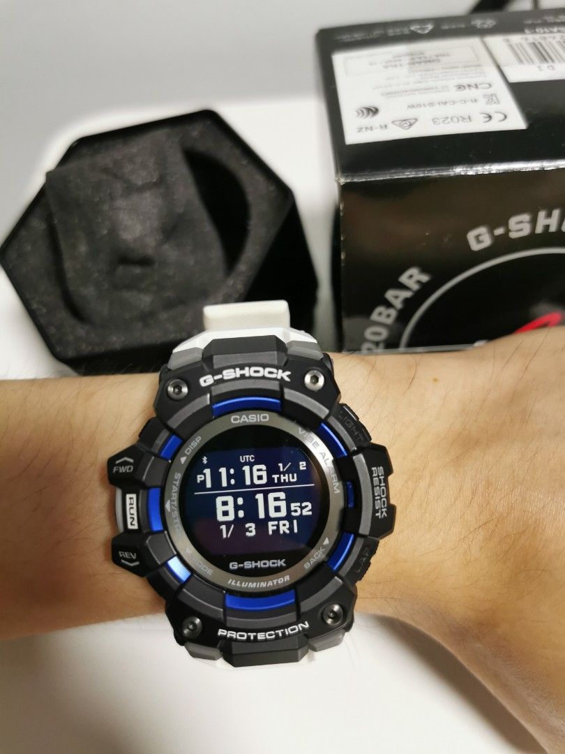 CASIO G-SHOCK SPORTS GBD-100-1A7DR WHITE AND BLACK WATCH, Men's Fashion ...