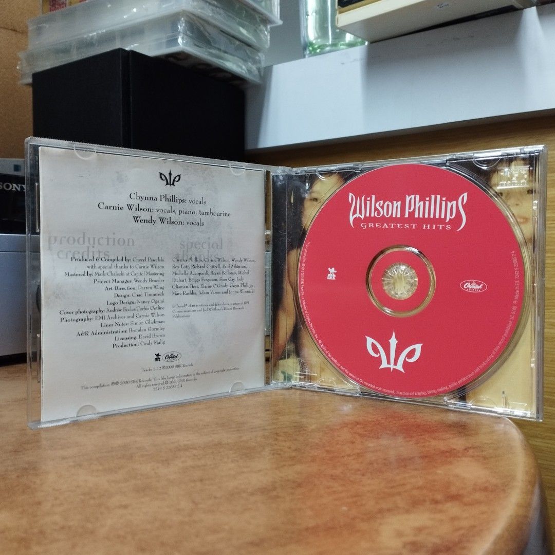 (CD) WILSON PHILLIPS - GREATEST HITS, Hobbies & Toys, Music & Media ...