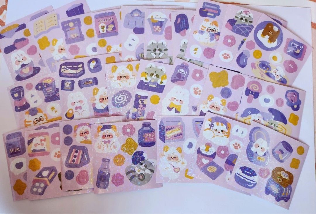 Cheap sticker sheets lucky draw, Hobbies & Toys, Memorabilia ...