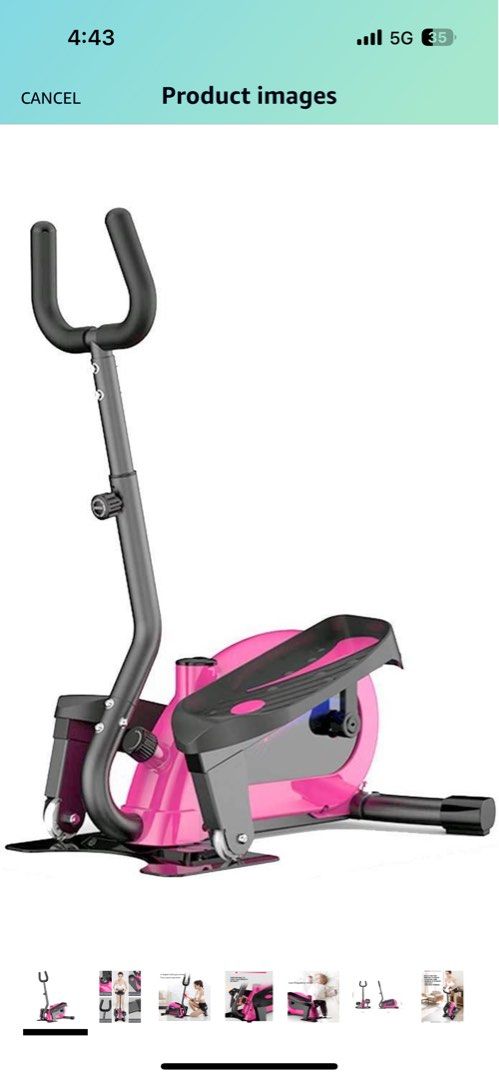 Cheston Elliptical Cross Trainer Strider Stepper Under Desk and ...