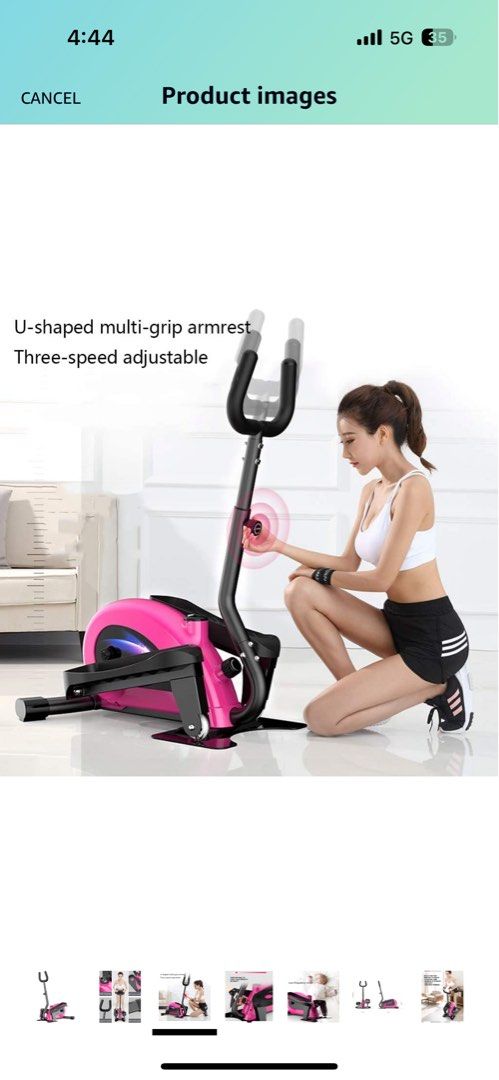 Cheston Elliptical Cross Trainer Strider Stepper Under Desk and ...