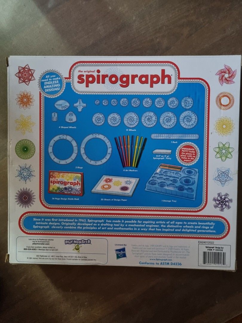 Children spirograph game, Hobbies & Toys, Toys & Games on Carousell