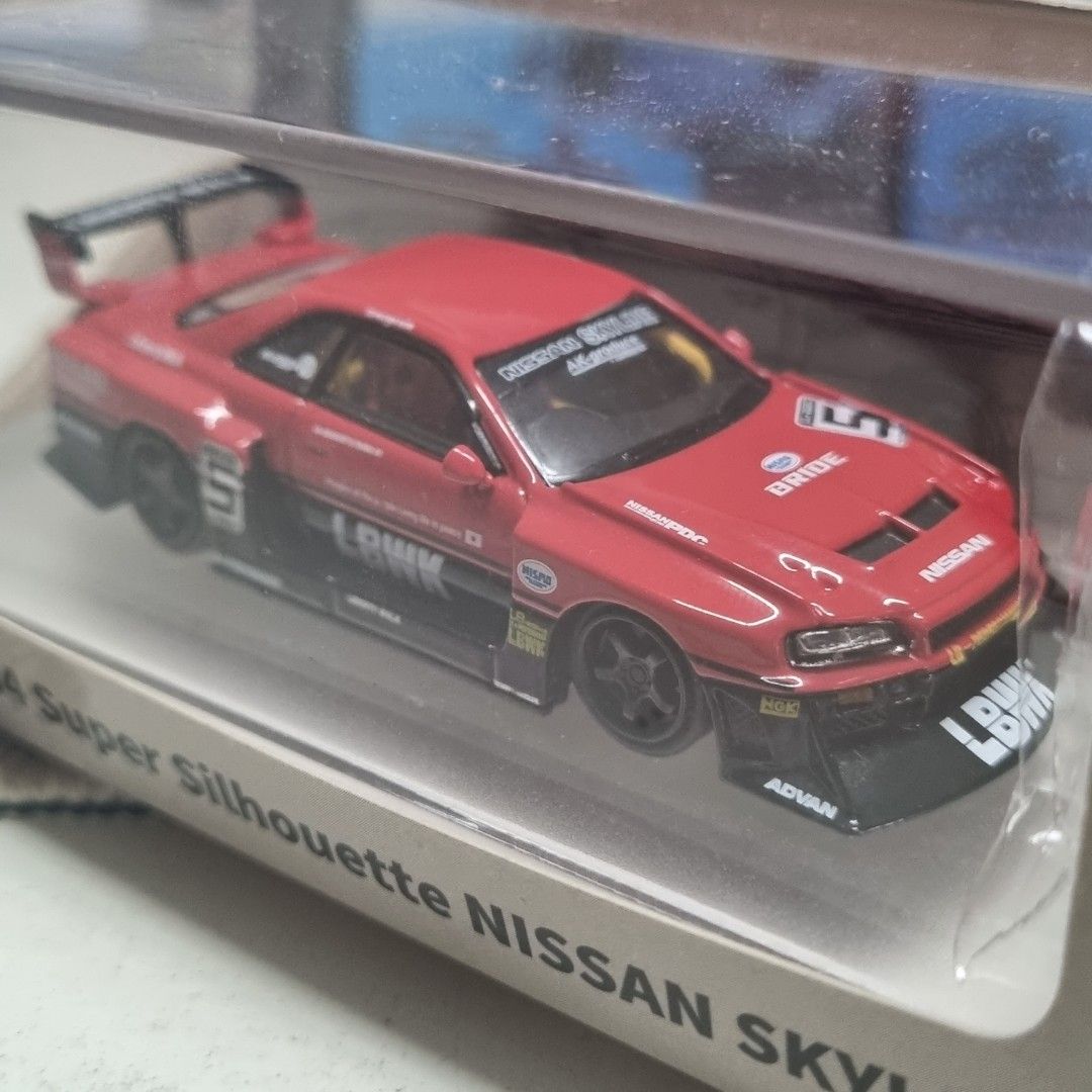 CM Model LB-ER34 LBWK Super Sillouette Nissan Skyline R34 GTR Diecast 1 ...
