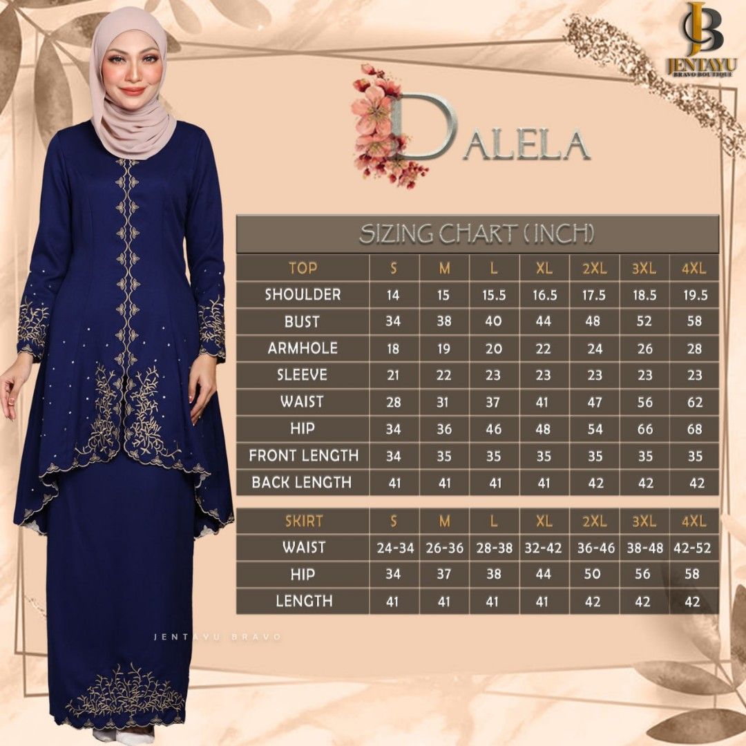 Dalela Kebarung, Women's Fashion, Muslimah Fashion, Baju Kurung & sets on Carousell