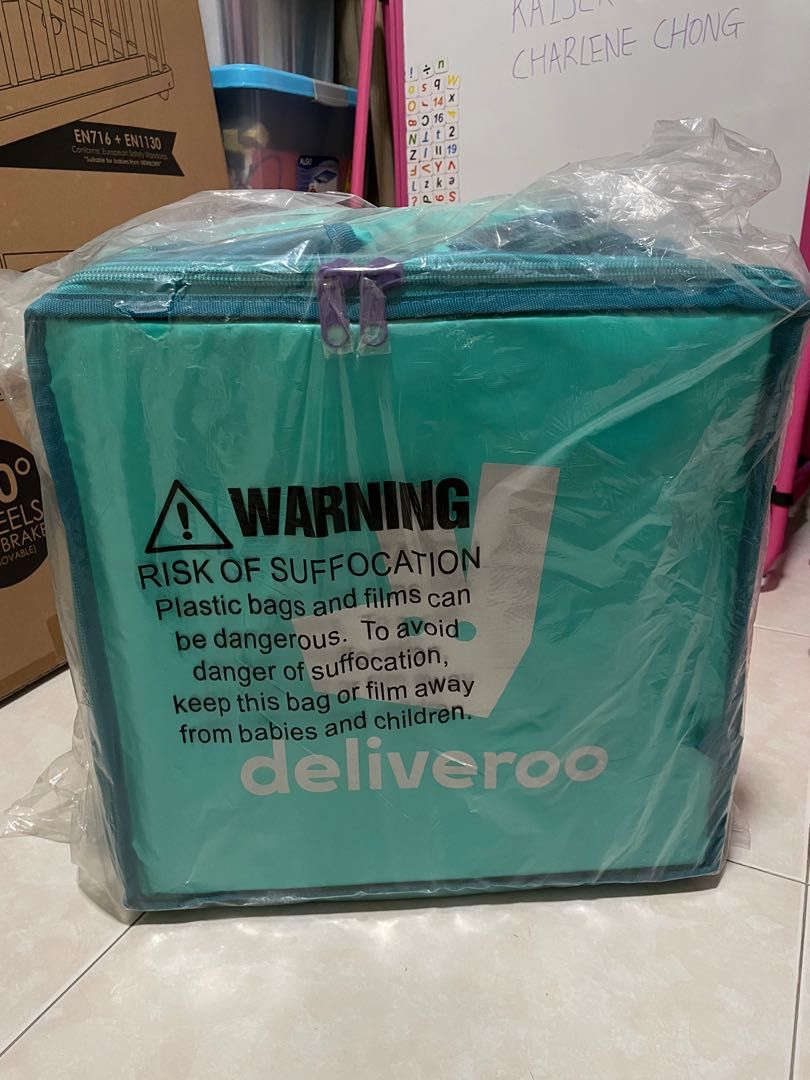 Deliveroo thermal bag, Motorcycles, Motorcycle Accessories on Carousell