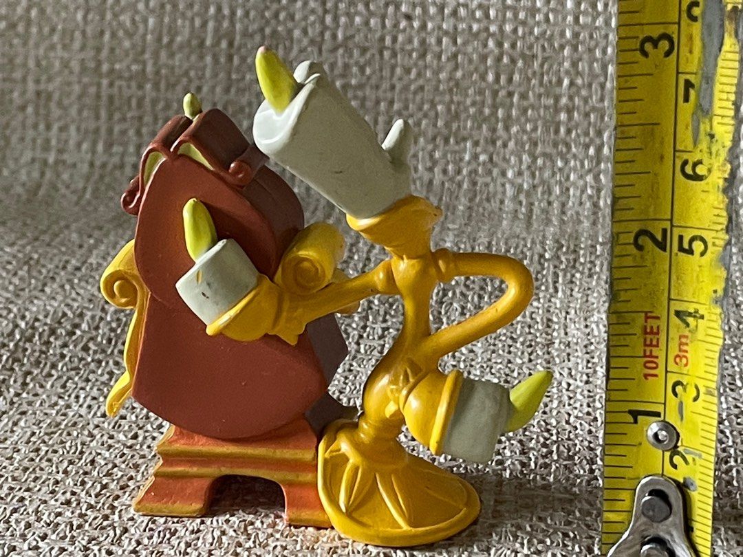Disney Beauty and the Beast Lumiere Cogsworth Figure on Carousell