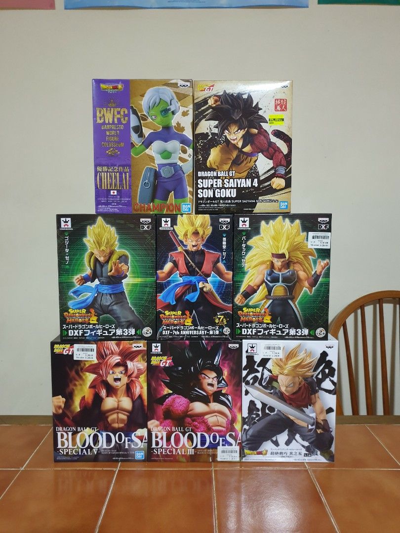 Dragonball - Banpresto - SDBH DXF Super Saiyan Xeno Goku, Bardock, Gogeta - GT Blood of Saiyan ...