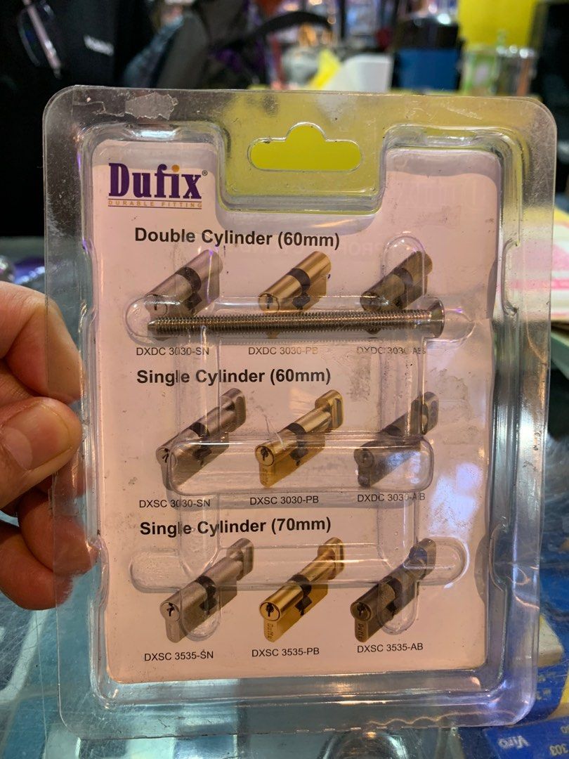 Dufix Profile Cylinder (Wooden), Furniture & Home Living, Security ...