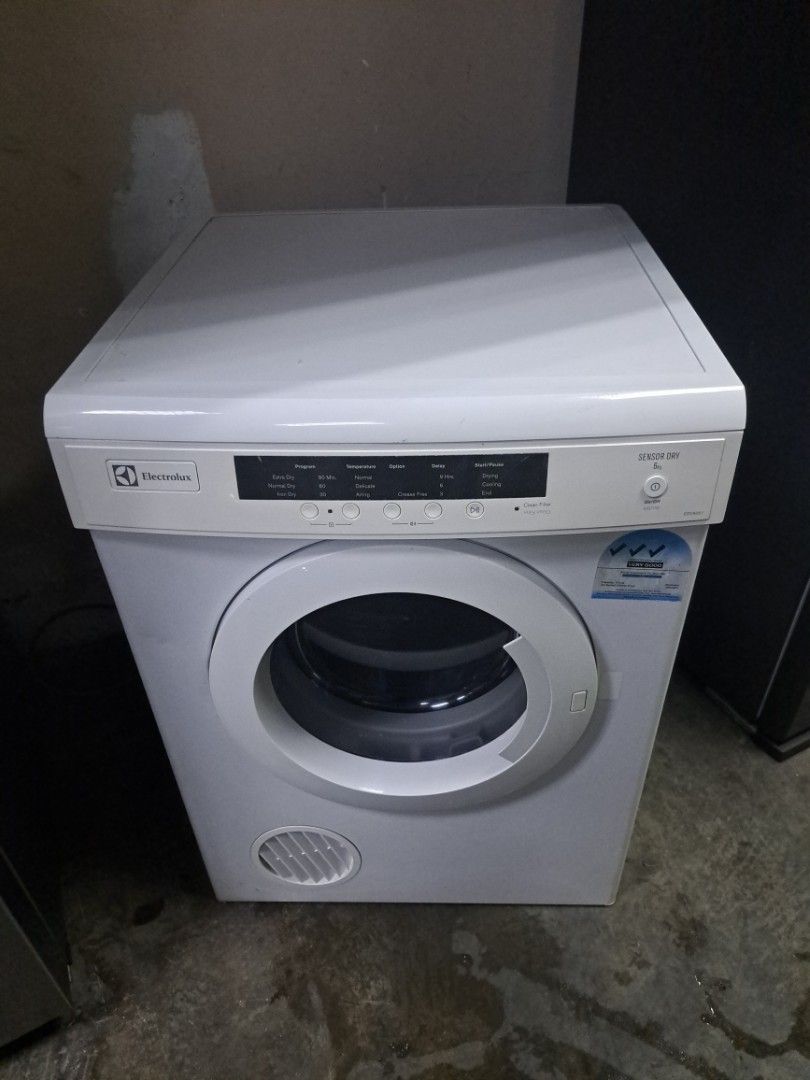 Electrolux 6kg sensor Dryer warranty 2months, TV & Home Appliances ...