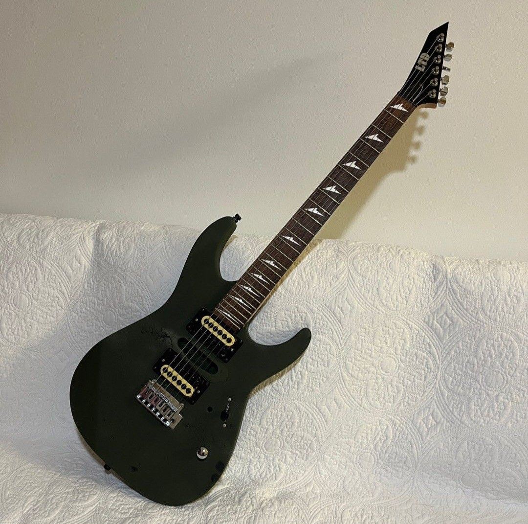 ESP LTD MT-130 Electric Guitar (Army Green), Hobbies & Toys, Music ...