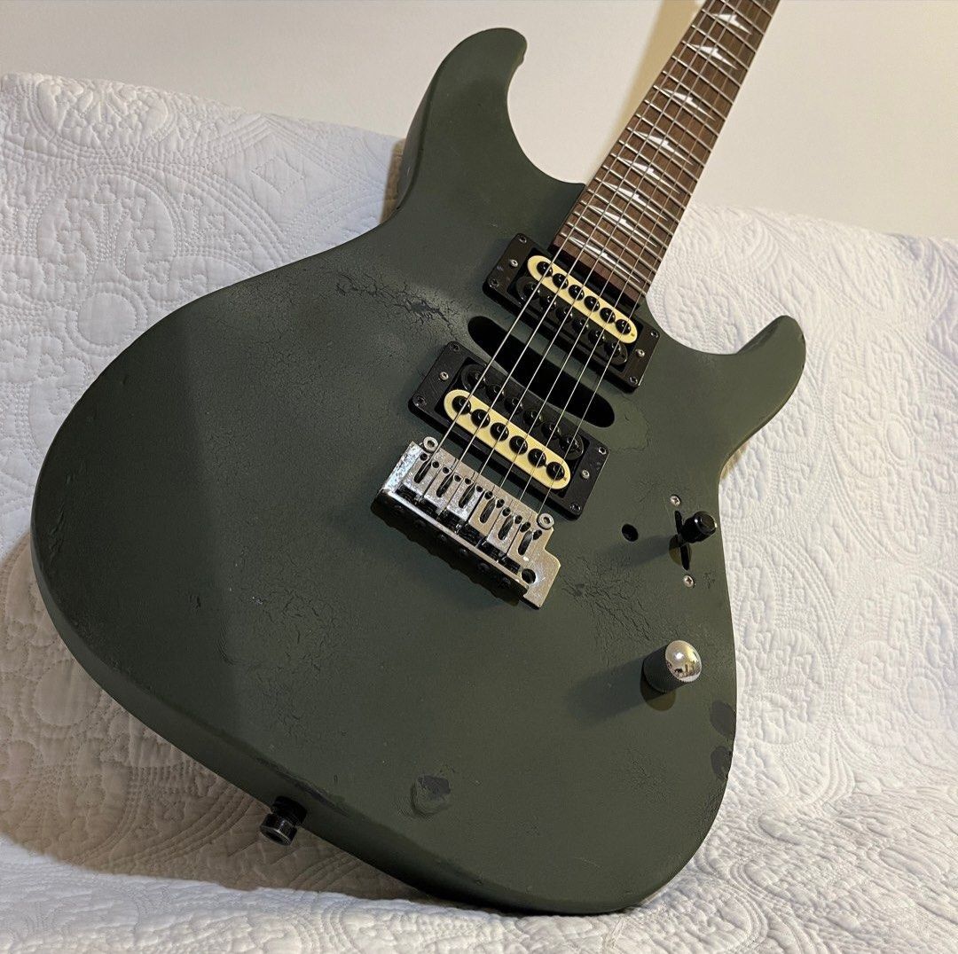 ESP LTD MT-130 Electric Guitar (Army Green), Hobbies & Toys, Music ...