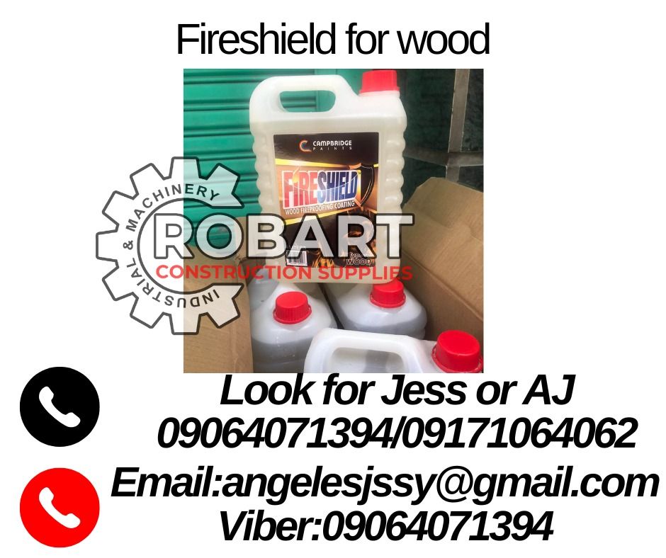 Fireshield for wood 4liters, Commercial & Industrial, Construction ...