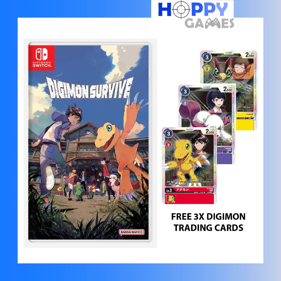 *FREE 3X DIGIMON TRADING CARDS* READY STOCK! Digimon Survive Nintendo ...
