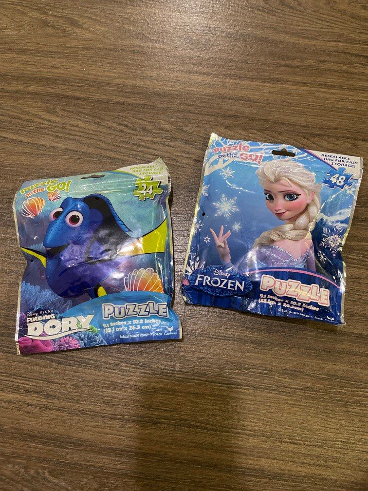 Frozen Elsa and Finding Nemo Dory puzzles 48 PCs, Hobbies & Toys, Toys ...