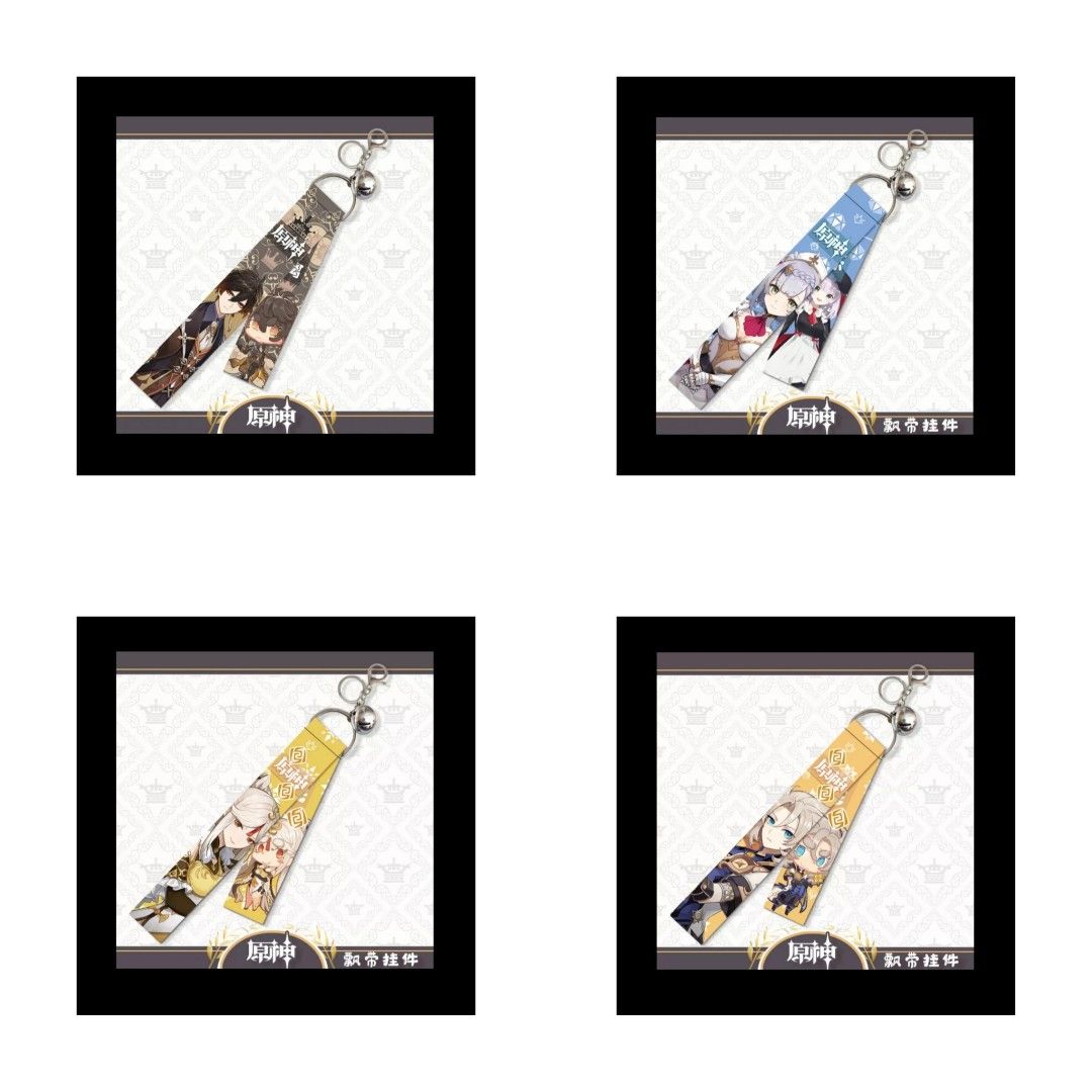 Genshin Character Keyholder Strap Pre Order Geo Anemo Dendro Paimon Aether Lumine Travelet