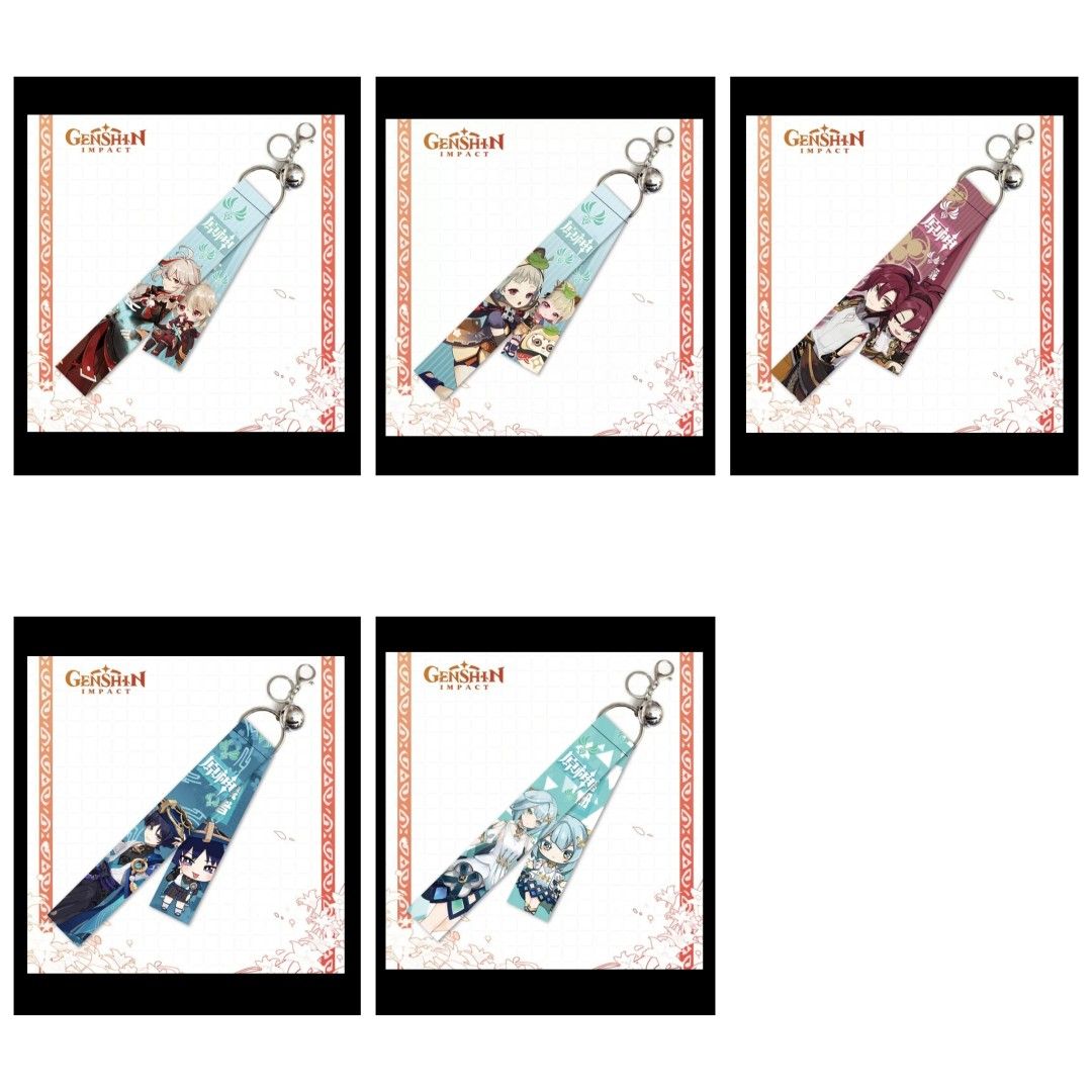 Genshin Character Keyholder Strap Pre Order Geo Anemo Dendro Paimon Aether Lumine Travelet