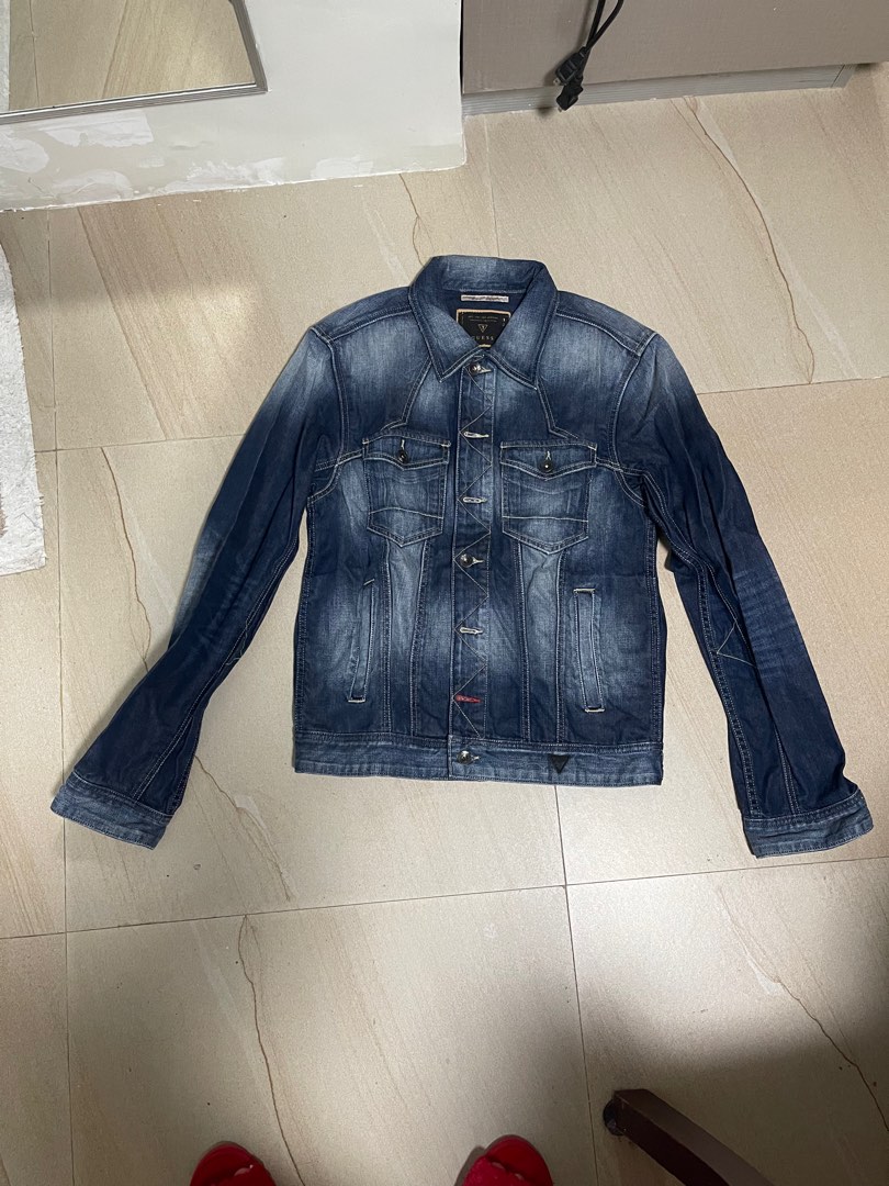 Guess Denim Maong Jacket for MEN on Carousell