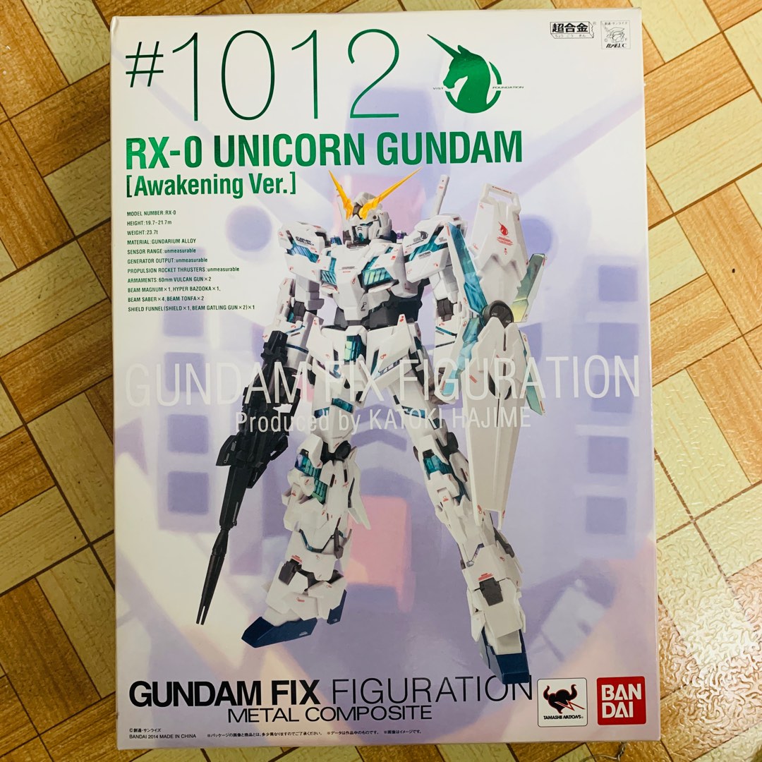 Gundam FIX Figuration Metal Composite GFF #1012 RX-0 Unicorn Gundam Awakening Ver, 興趣及遊戲, 玩具 ...