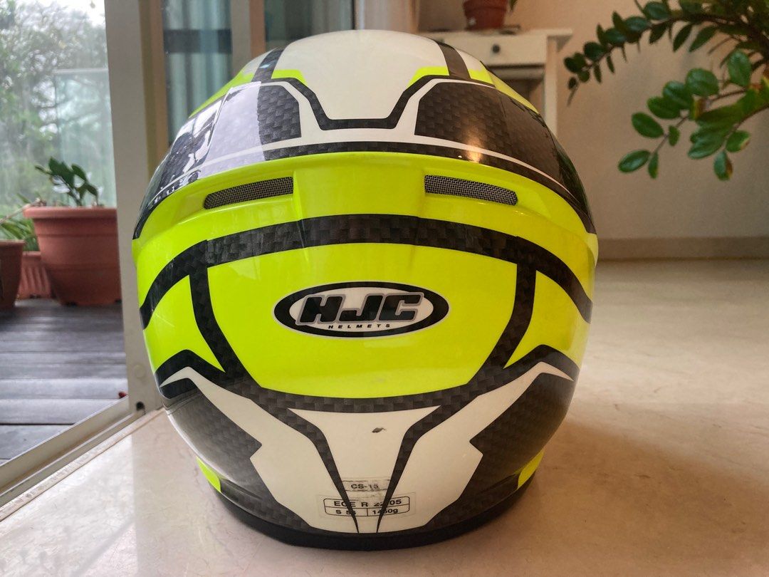 HJC Full Face Helmet High Visibility (Size S), Motorcycles, Motorcycle ...