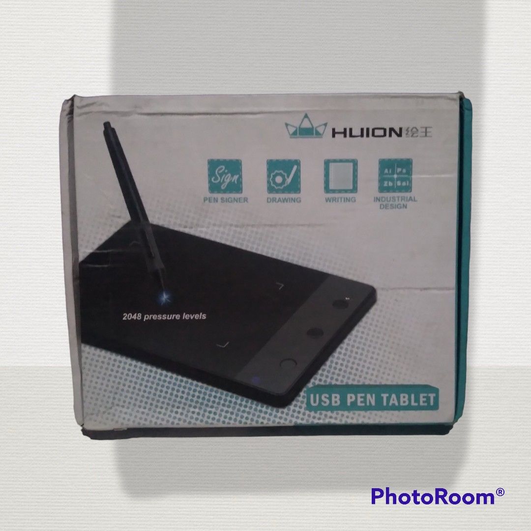 HUION Drawing USB Pen Tablet, Elektronik, Lainnya di Carousell