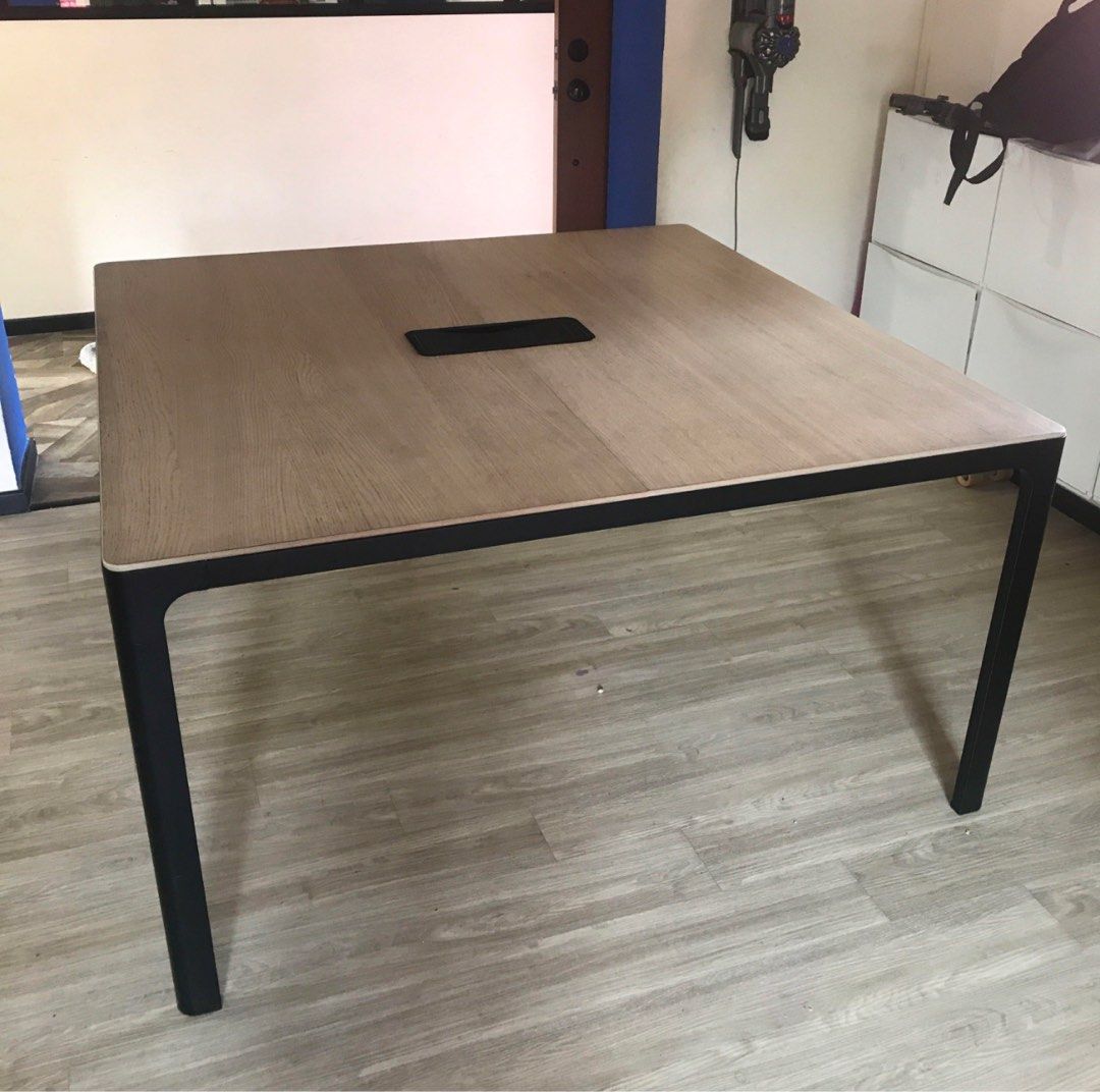 Ikea bekant conference table, Furniture & Home Living, Furniture ...