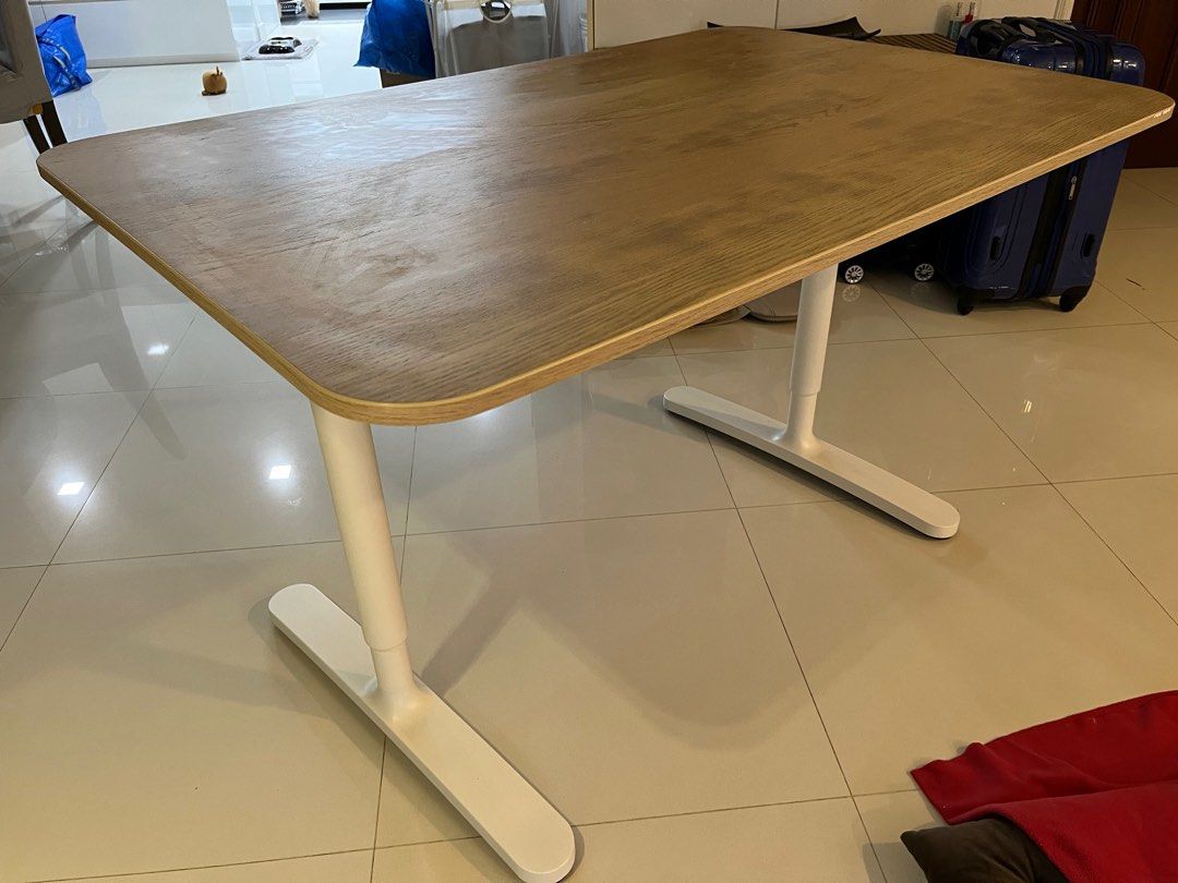 IKEA Bekant Study Table, Furniture & Home Living, Furniture, Tables ...