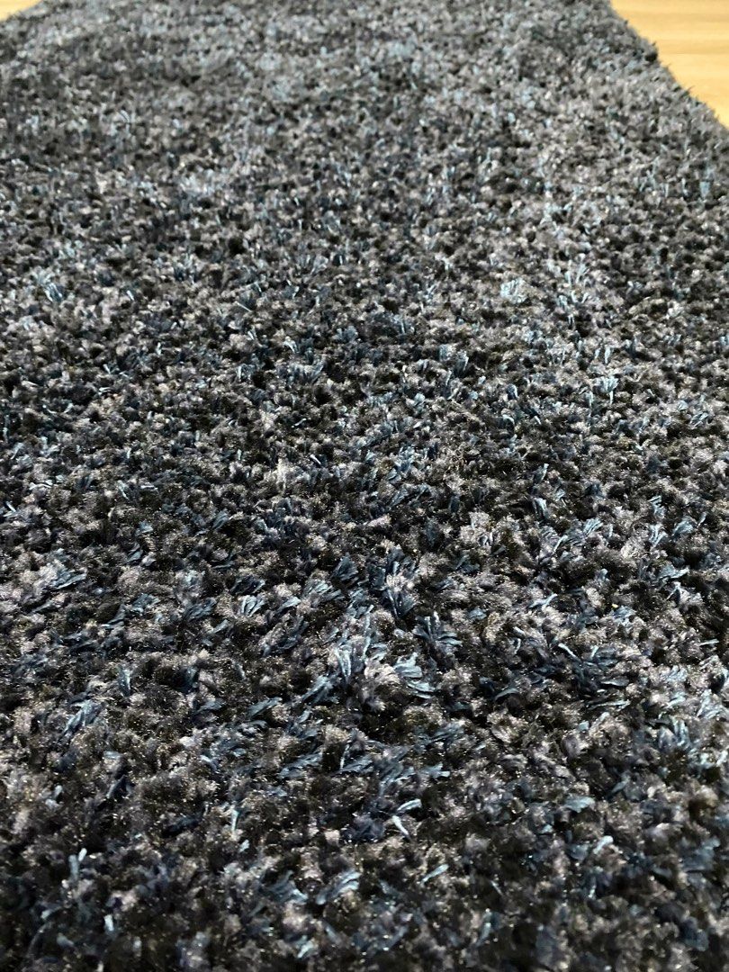 IKEA VOLLERSLEV Rug / Carpet , High Pile, Dark Blue, Furniture & Home ...