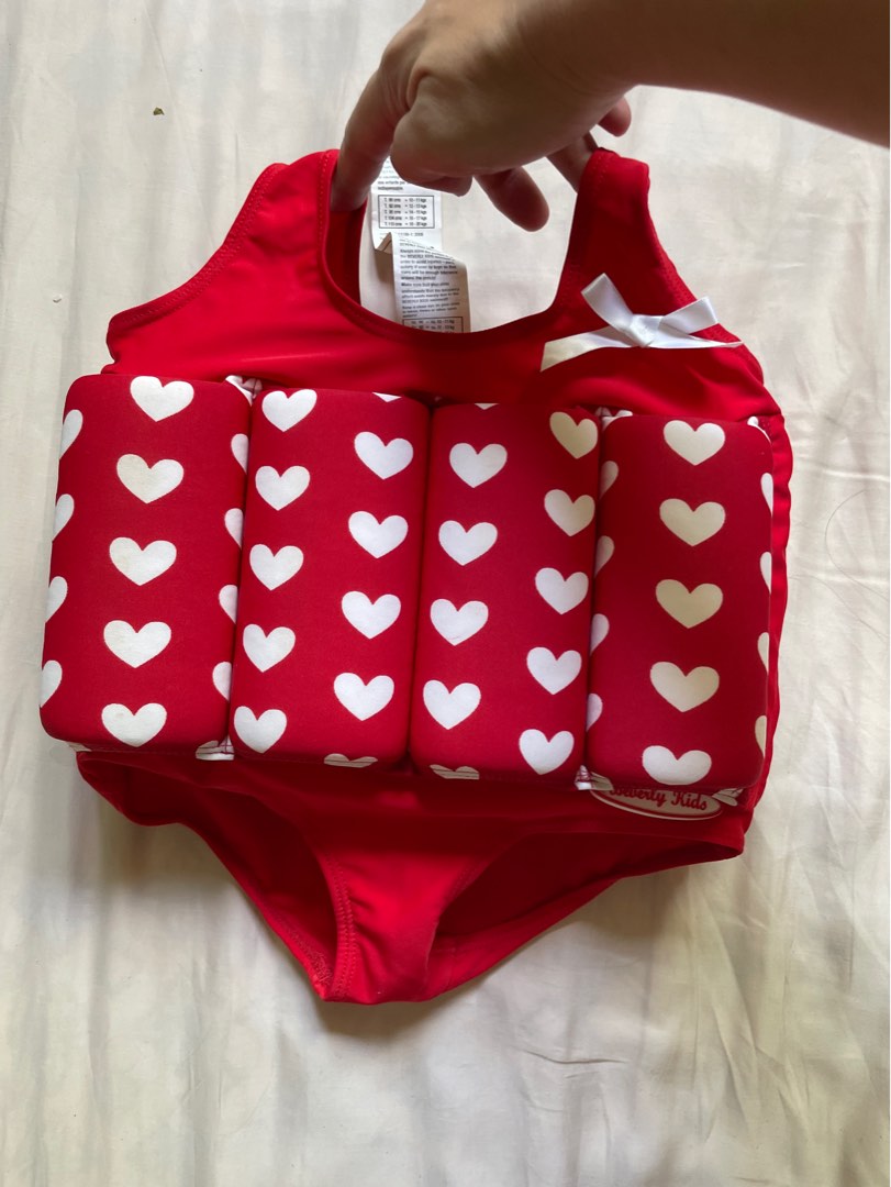 Infant swimsuit with built in floater 86cm on Carousell