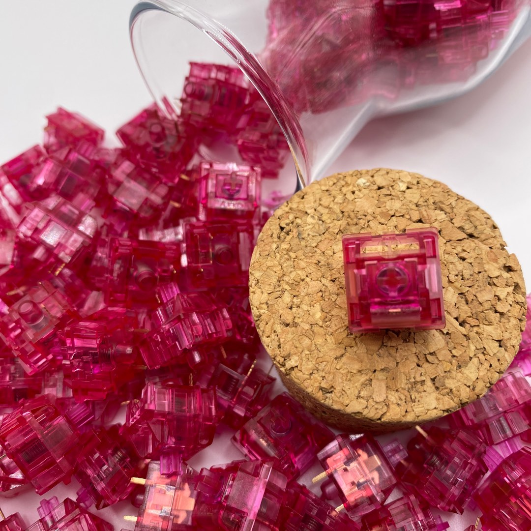 [INSTOCK] AKKO CS Crystal Wine Red Keyboard Switches, Computers & Tech ...