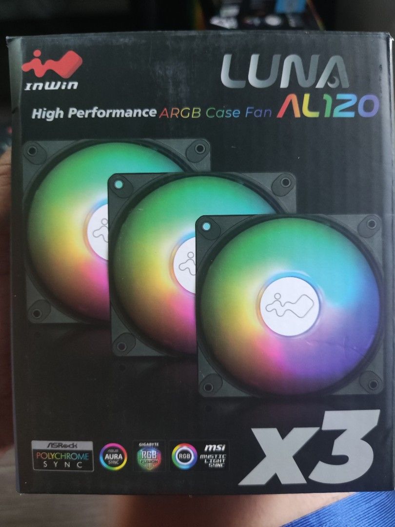 Inwin Luna 3pack ARGB Case Fans, Computers & Tech, Parts & Accessories ...