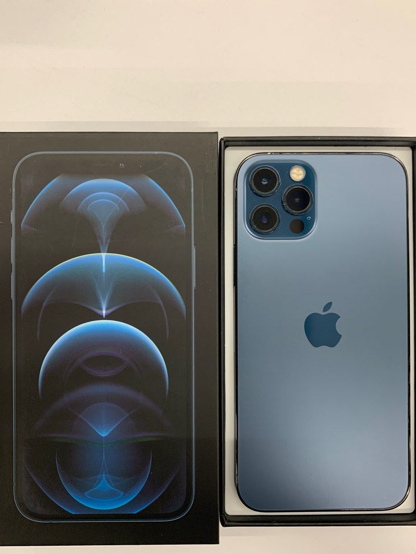 IPHONE 12 PRO BLUE 256GB BATTERY HEALTH 84%(FULL SET BOX), Mobile ...