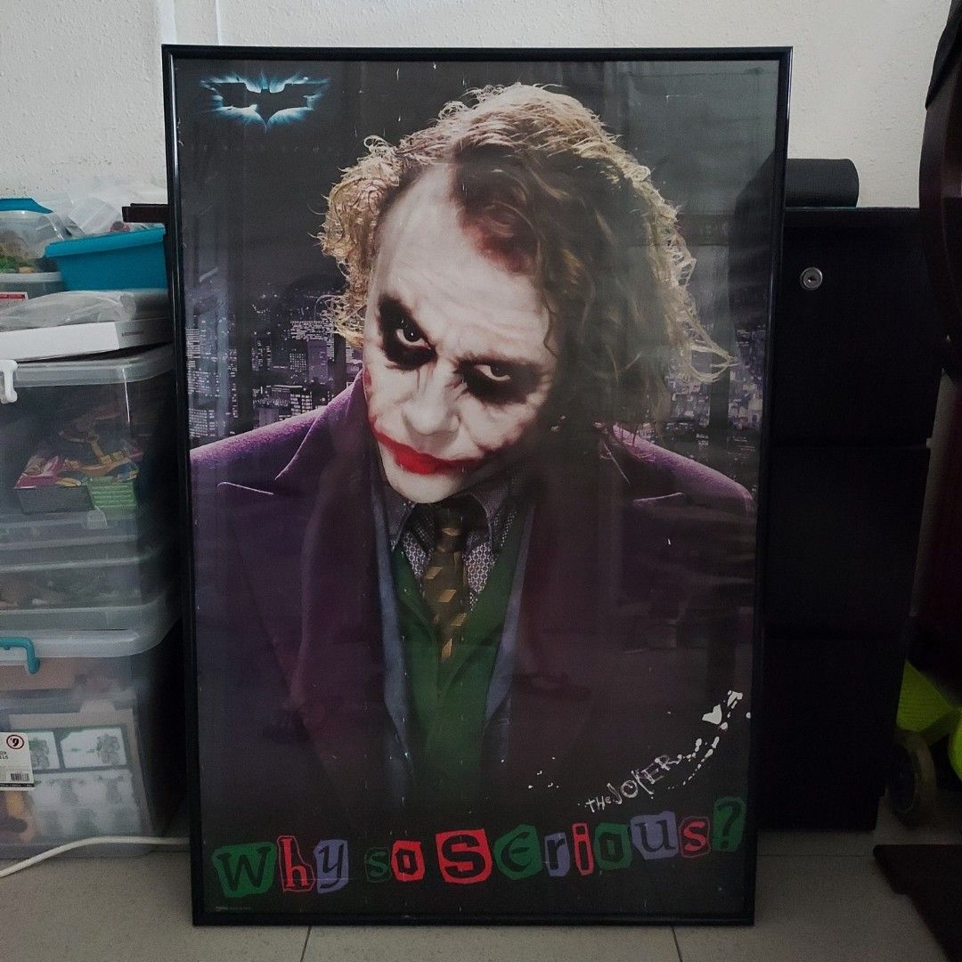 Joker poster and frame, Hobbies & Toys, Memorabilia & Collectibles, Fan ...