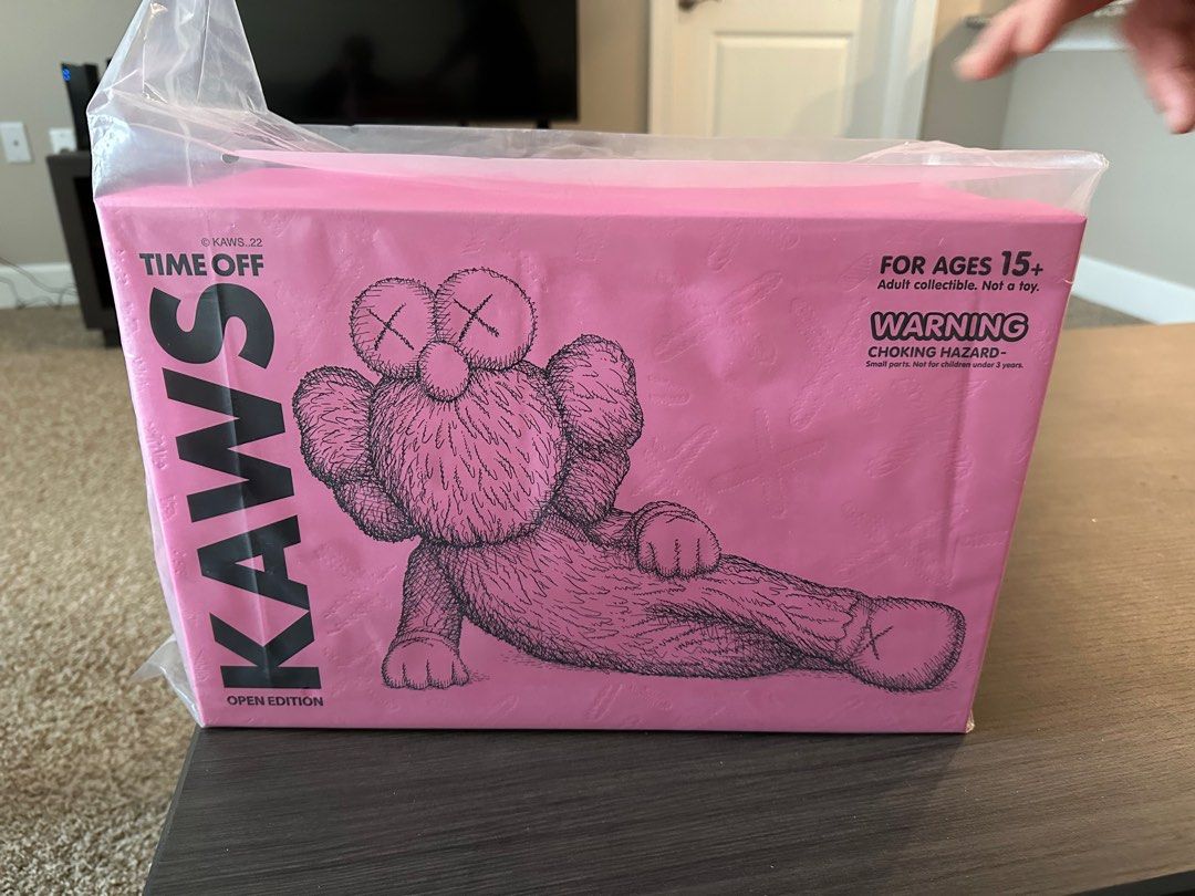 Kaws Time Off (Pink Color), Hobbies & Toys, Toys & Games on Carousell