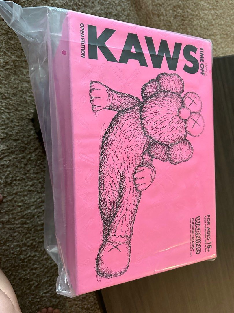 Kaws Time Off (Pink Color), Hobbies & Toys, Toys & Games on Carousell