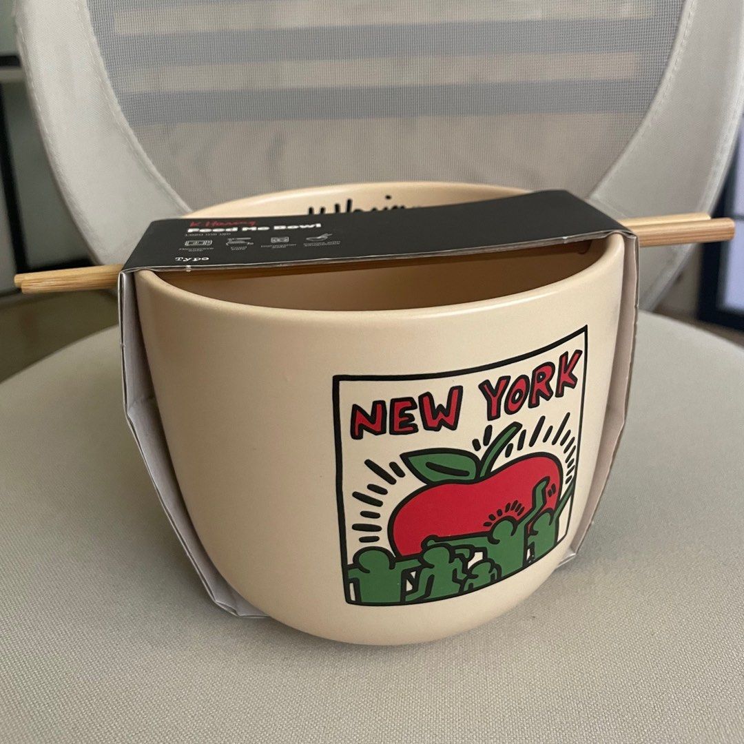Keith Haring Feed Me Bowl Typo, Furniture & Home Living, Kitchenware ...