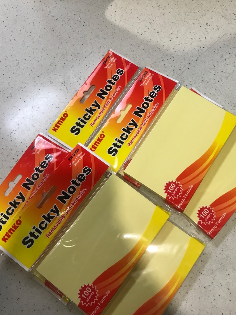 Kenko Sticky Notes, Buku & Alat Tulis, Buku di Carousell