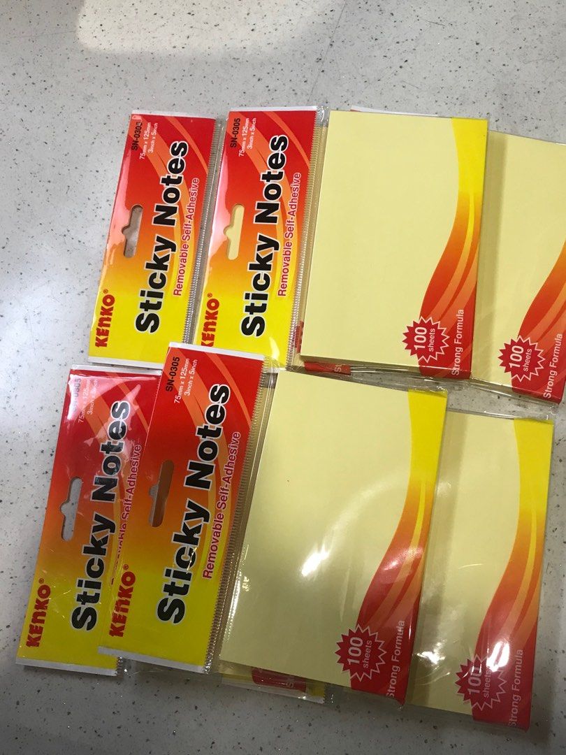 Kenko Sticky Notes, Buku & Alat Tulis, Buku di Carousell