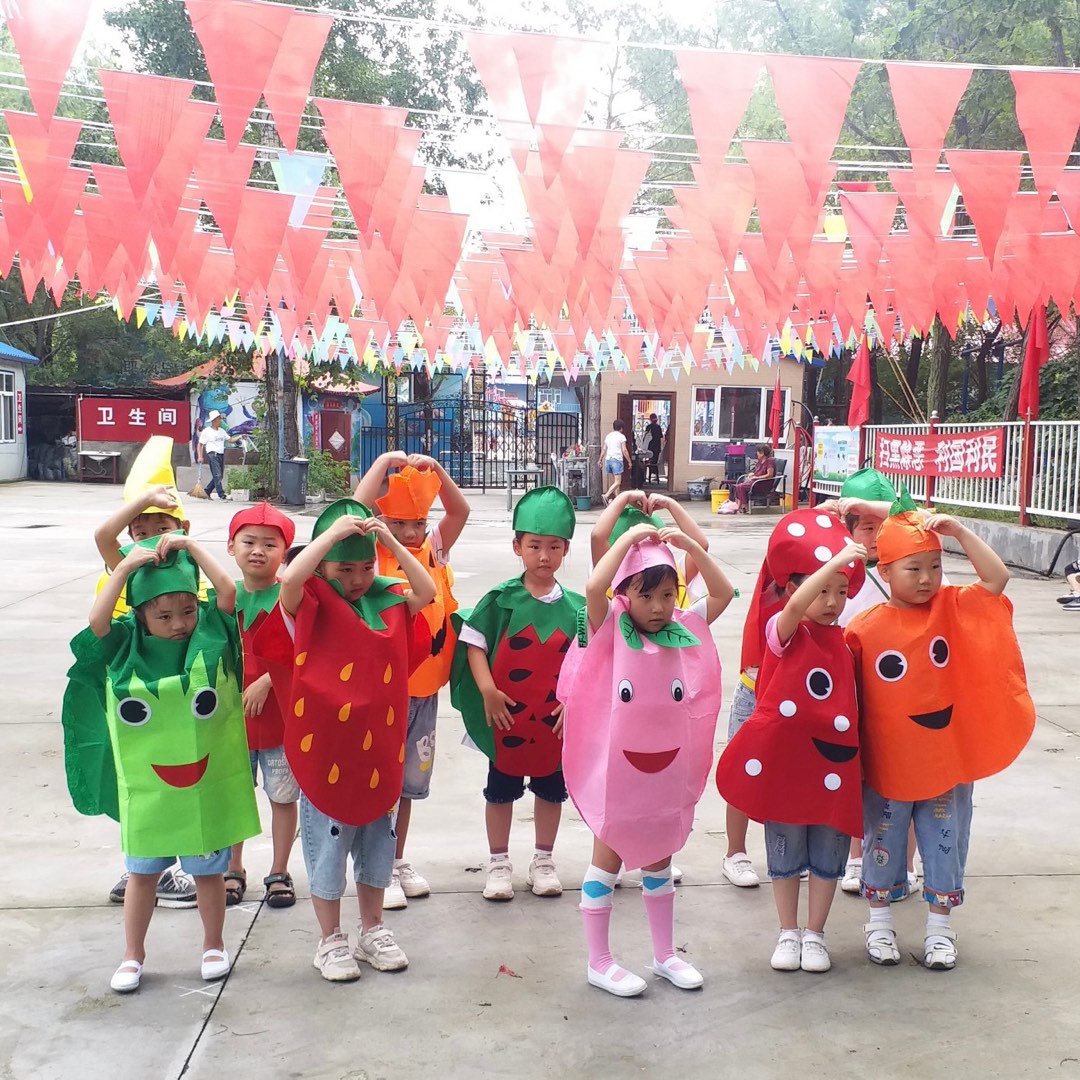 Kids Fruits and Vegetables Cosplay Costume Fruit Party Halloween Children Roleplay Pretend Play ...