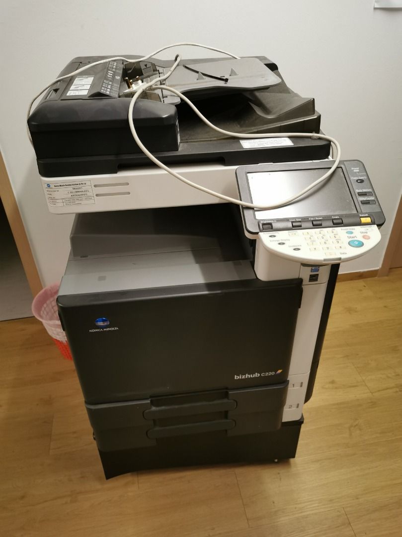 Konica Minolta Bizhub C 220 A3 Colour Copier Network Printer/Scanner ...