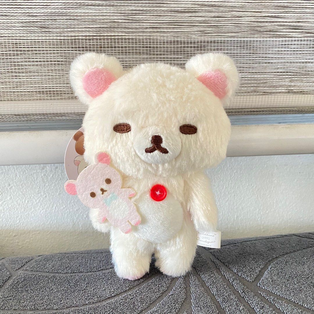 Korilakkuma Furry Holding Bear Charm Chairoikoguma Rilakkuma, Hobbies ...