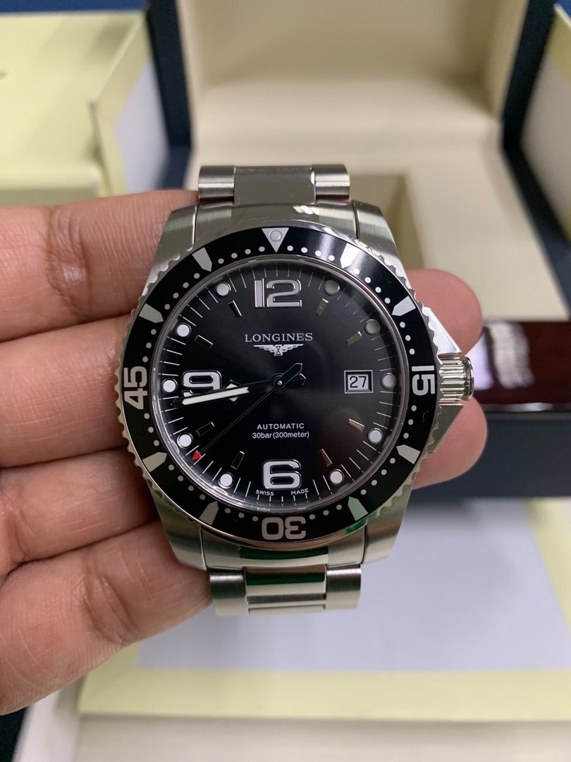 Longines Hydroconquest Automatic Watch, Luxury, Watches on Carousell