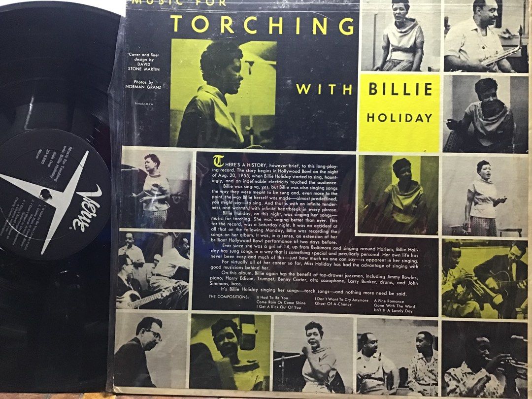 LP Billie Holiday - Music for Torching OOP USA VERVE VINYL RECORD ...