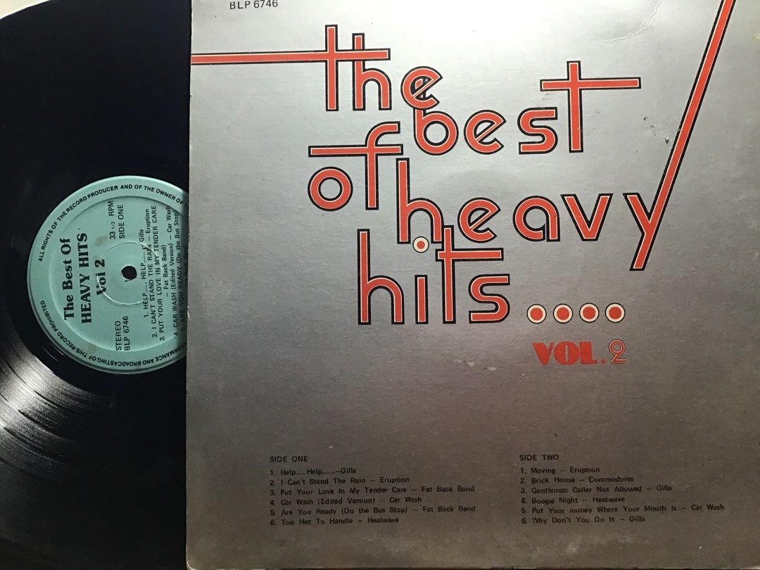 LP The Best of Heavy Hits - Eruption Gilla Heatwave OOP VINYL RECORD ...