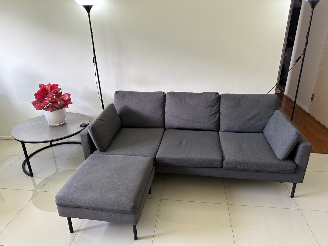 Luna L shaped sofa - water resistant fabric + Coffee table, Furniture ...